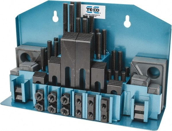 TE-CO 52 Piece Fixturing Step Block & Clamp Set with 25mm Step Block ...