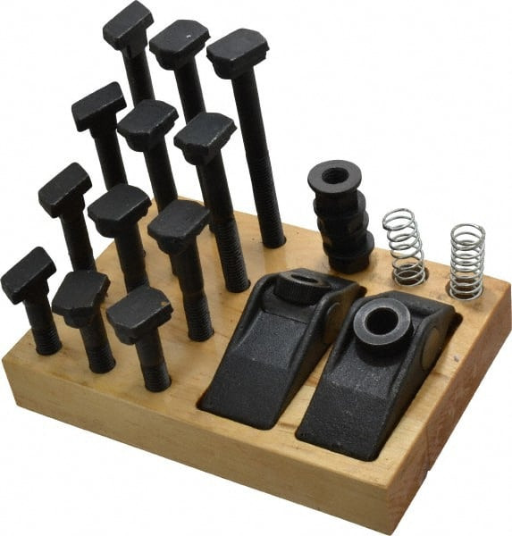 Value Collection 21 Piece Adjustable Fixturing Clamp Set with 5/8" T ...