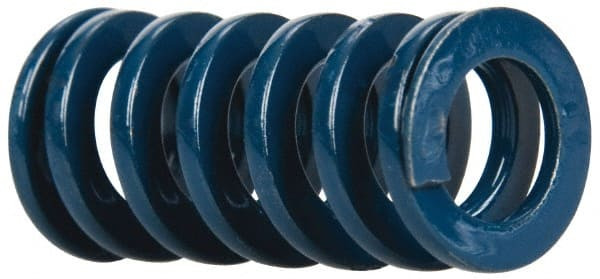 Danly 1/2" Hole Diam, 9/32" Rod Diam, 1" Free Length, Blue Die Spring ...