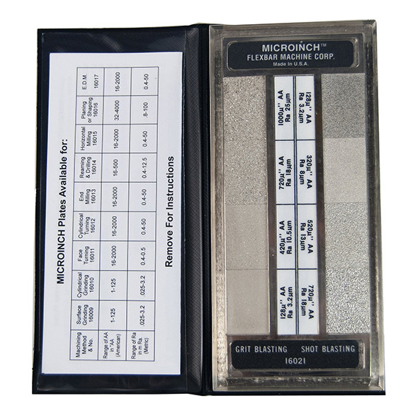 Flexbar Microinch Comparator Plates Grit/Shot Blast with Calibration ...