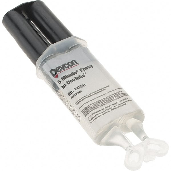Devcon 25 mL Tube Two Part Epoxy 3 to 6 min Working Time, 1,900 psi Shear Strength 14250 ...
