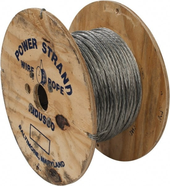 Value Collection 1/4" Diam, Aircraft Cable 4,750 Lb Breaking Strength ...