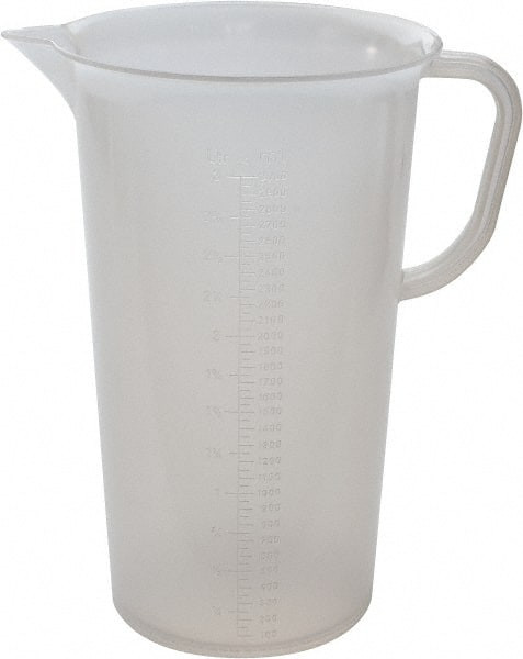 SP Bel-Art 3,000 ml Polypropylene Graduated Pitcher 100 ml Graduation ...