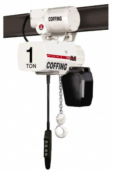 Coffing 1 Ton Capacity 16 FPM Lift Speed 230/460V Electric Hoist with ...