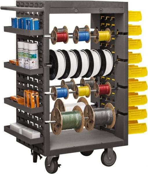 Durham 1,200 Lb Capacity, 18" Wide x 26" Long x 46" High Wire Spool ...