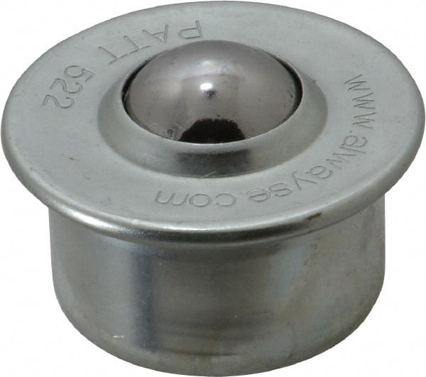 SKF Round, Carbon Steel Ball Transfer 9.8mm Mount Height, 265 Lb ...