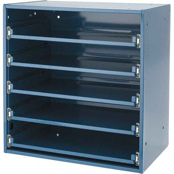 Durham 5 Drawer, Small Parts Slide Rack Cabinet 12-1/2" Deep x 20-1/2 ...
