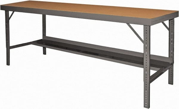 Durham 120 Wide x 48" Deep x 26" High, Steel Workbench Folding Legs ...