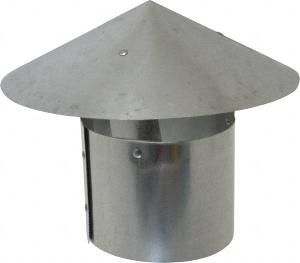 Made in USA 4" ID Galvanized Duct Rain Cap 28 Gage 02404008 - 03379229 ...