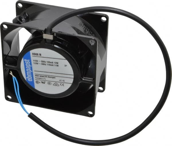ebm-papst 115 Volts, AC, 36 CFM, Square Tube Axial Fan 0.1 Amp Rating ...