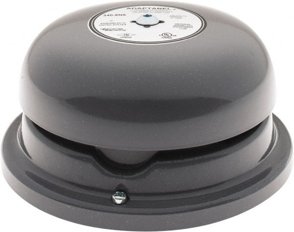 Edwards Signaling 6" Diam, 120 VAC Bell 0.07 Amps, 92 Decibles at 10 ft ...