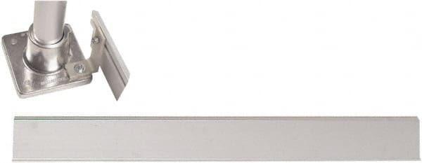 Hollaender 4 ft. Long x 4" High, Aluminum Toeboard 4" Pipe, Includes ...