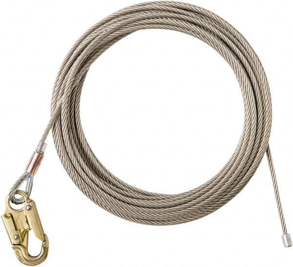 PRO-SAFE 100 ft. Long, 350 Lb Capacity, 1 Leg Locking Snap Hook Harness ...