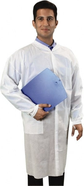 PRO-SAFE Pack of (30) Size S ISO Class 6 White Lab Coats with 3 Pockets ...