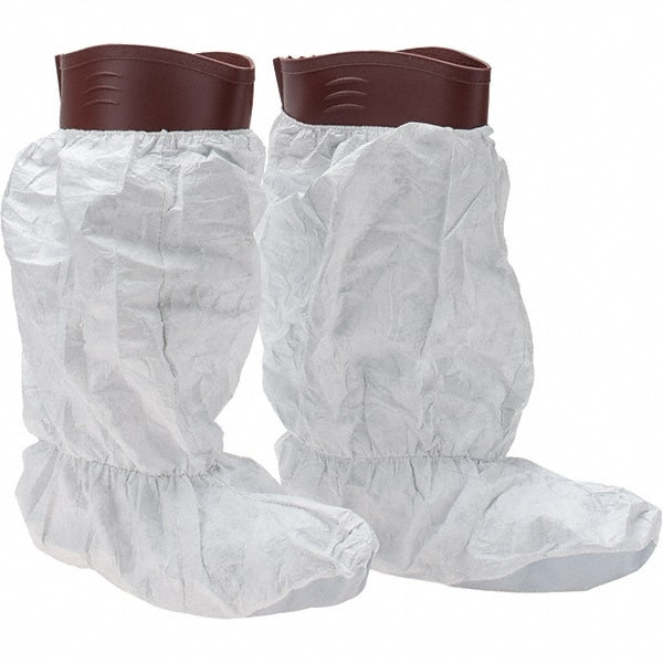 DuPont Pack of 200 Size XL, Tyvek IsoClean, PVC Boot Covers White, Non ...