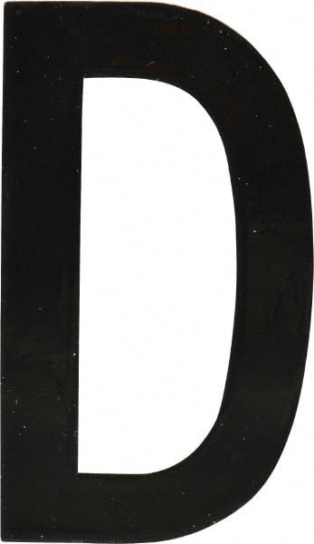 Made in USA Letter Label Legend: D, English, 3" Wide, Black, Pressure ...