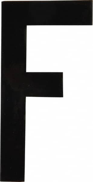 Made in USA Letter Label Legend: F, English, 3" Wide, Black, Pressure ...
