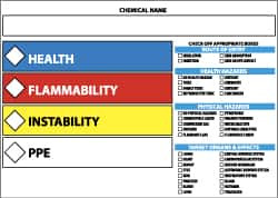 AccuformNMC 5 Qty 1 Pack Hazardous Materials Label Legend: Health ...