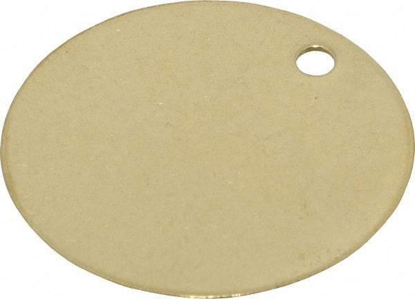 C.H. Hanson 2 Inch Diameter, Round, Brass Blank Metal Tag Blank, 25 ...
