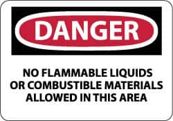 AccuformNMC "Danger - No Flammable Liquids or Combustible Materials ...