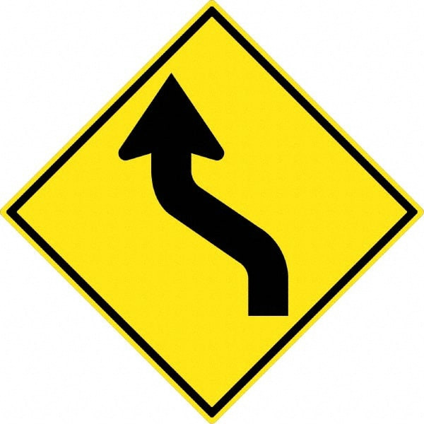 AccuformNMC Lane Shift Right Arrow, 30" Wide x 30" High Aluminum ...