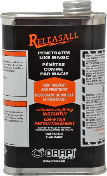 Releasall 16 oz Can Rust Solvent/Penetrant 122°F Max 102500 - 00257261 ...
