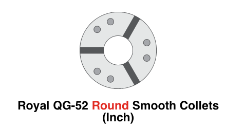 Royal Ultra Precision Round Smooth Quick Grip™ QG-52 Collet, 3/8" Size ...