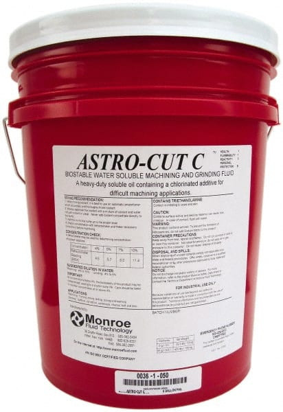 Monroe Fluid Technology Astro-Cut C 5 Gal Pail Cutting & Grinding Fluid ...