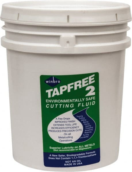 Winbro Tapfree 2 5 Gal Pail Cutting & Tapping Fluid Water Soluble, For ...