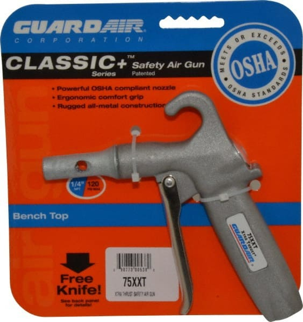 Guardair 120 Max psi Maximum Power Venturi Nozzle Pistol Grip Blow Gun ...