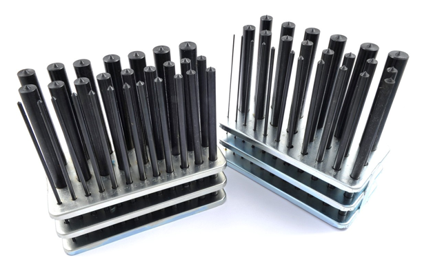 Precise 28 Piece 3/32-1/2" & 25 Piece 1-13mm, Transfer Punch Sets ...