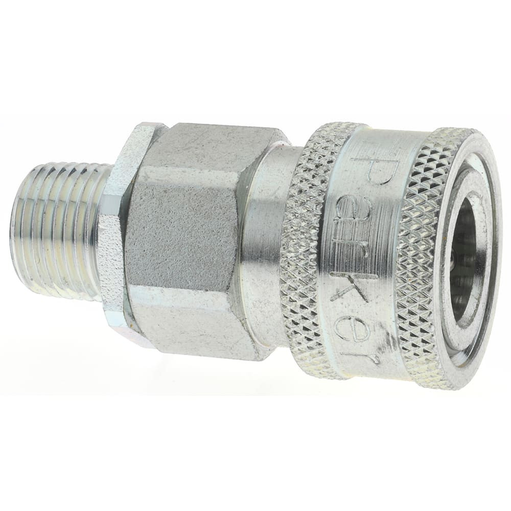 Parker Hannifin 3/8 Thread Steel Hydraulic Hose MPT Fitting 4,500 psi ...