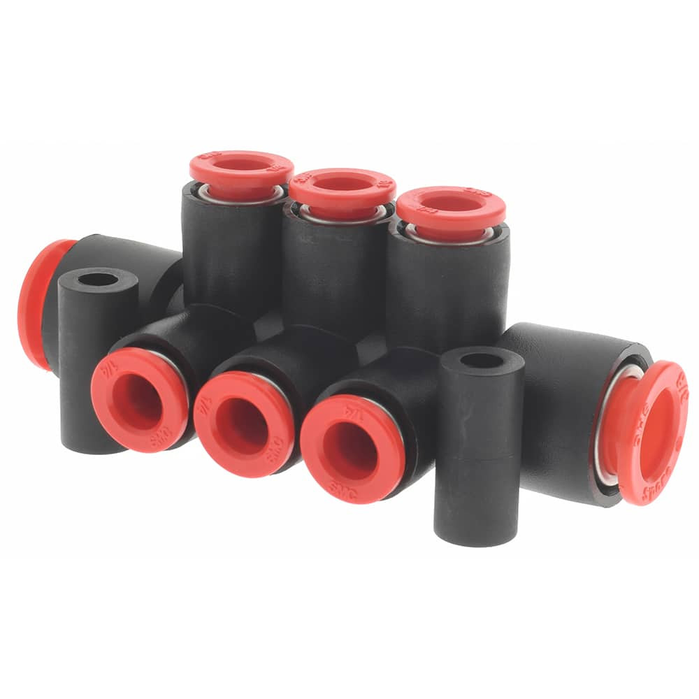SMC Pneumatics 3/8" Inlet, 1/4" Outlet Manifold 77.8mm Long 2, Inlet ...