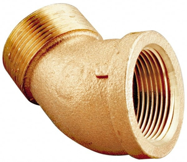 Merit Brass 2" Brass Pipe Fitting FNPT x MNPT Ends, Class 125 X103A-32 ...
