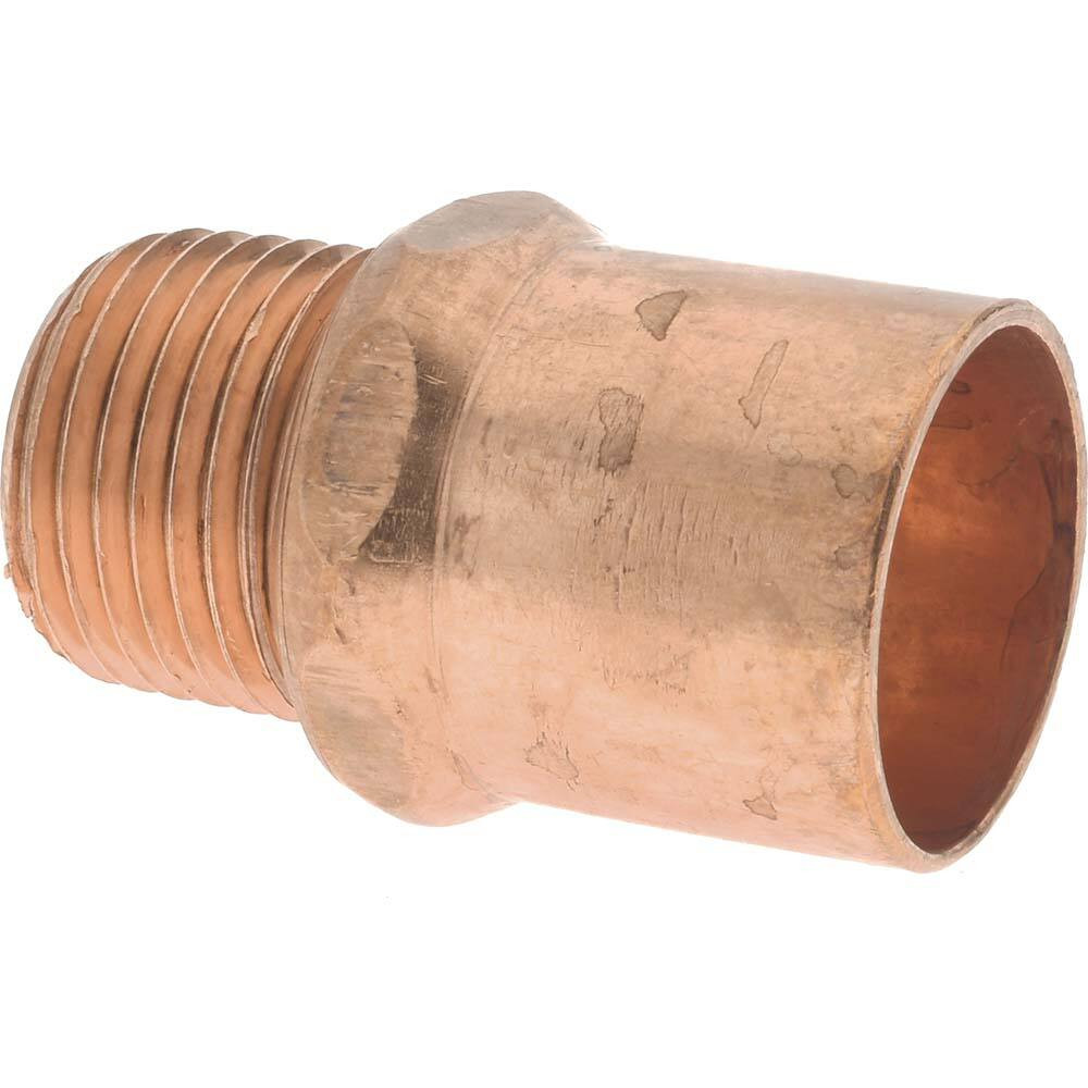 Mueller Industries 3/4 x 1/2" Wrot Copper Pipe Adapter C X M, Solder ...