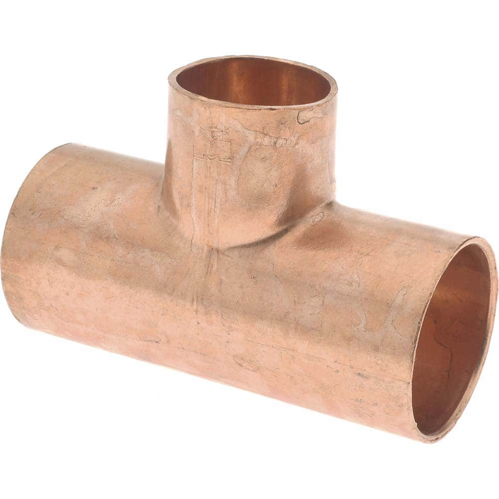 Mueller Industries 1 x 1 x 3/4" Wrot Copper Pipe Tee C x C x C, Solder ...