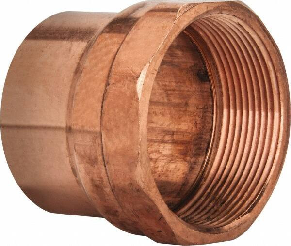 Mueller Industries 3" Wrot Copper Pipe Adapter C x F, Solder Joint W ...