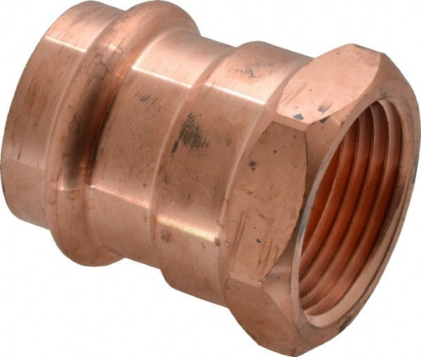 NIBCO 1" Wrot Copper Pipe Adapter P x F, Press Fitting 9025250PC ...