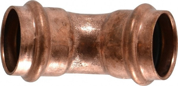NIBCO 1" Wrot Copper Pipe 45° Elbow P x P, Press Fitting 9043000PC ...