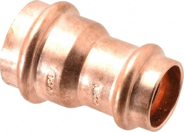 NIBCO 1 x 3/4" Wrot Copper Pipe Reducer Coupling P x P, Press Fitting ...