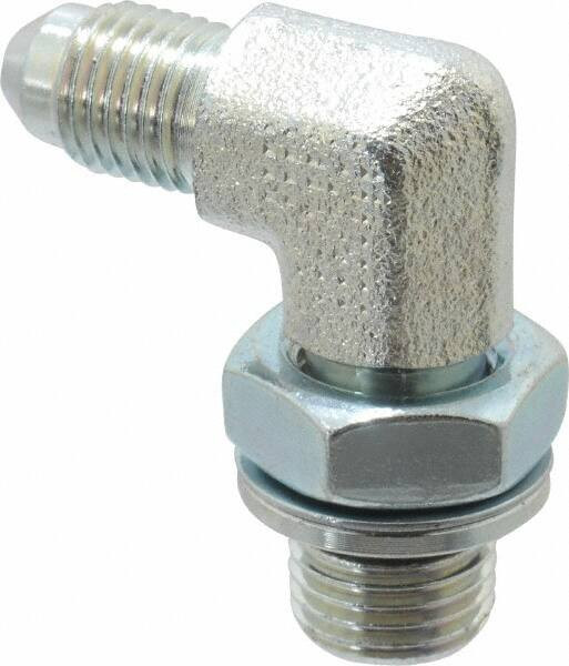 VOSS 7/16-20 x 1/4 Male MJIC x MBSPP Industrial Pipe 90° Elbow Adapter ...
