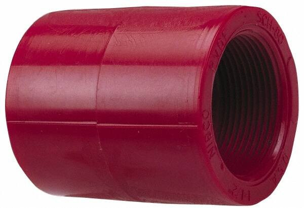 NIBCO 1-1/2" PVDF Plastic Pipe Coupling Schedule 80, FIPT x FIPT End ...