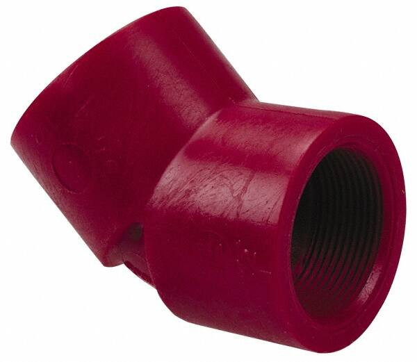 NIBCO 1-1/2" PVDF Plastic Pipe 45° Elbow Schedule 80, FIPT x FIPT End ...