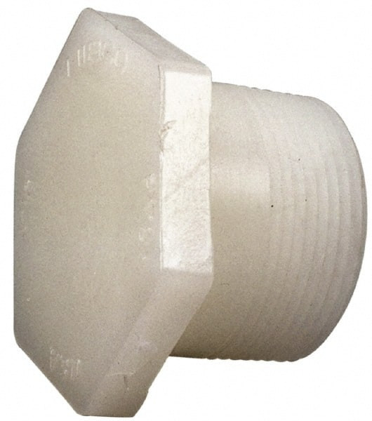 NIBCO 2" PVDF Plastic Pipe Threaded Plug Schedule 80, MIPT End ...