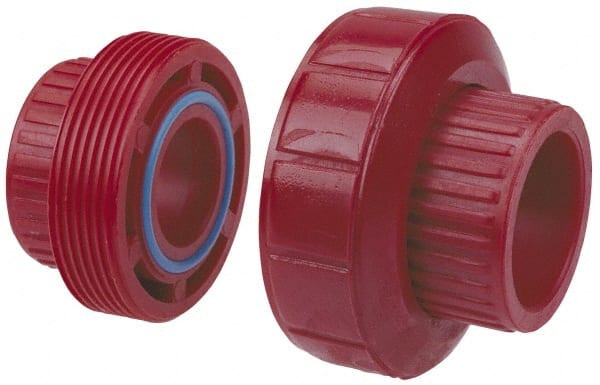 NIBCO 2" PVDF Plastic Pipe Socket Union Schedule 80, S x S End ...