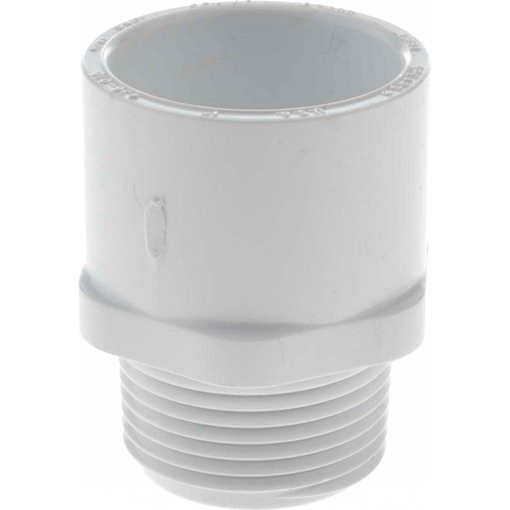Value Collection 1" PVC Plastic Pipe Male Adapter Schedule 40, MIPT x ...