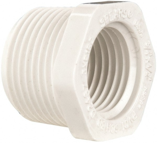Value Collection 3/4 x 1/2" PVC Plastic Pipe Bushing Schedule 40, MIPT ...