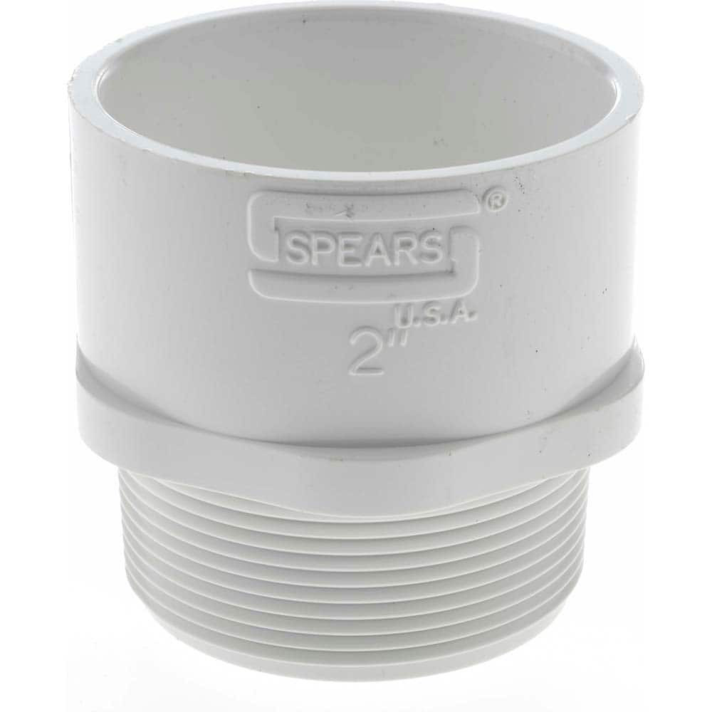 Value Collection 2" PVC Plastic Pipe Male Adapter Schedule 40, MIPT x ...