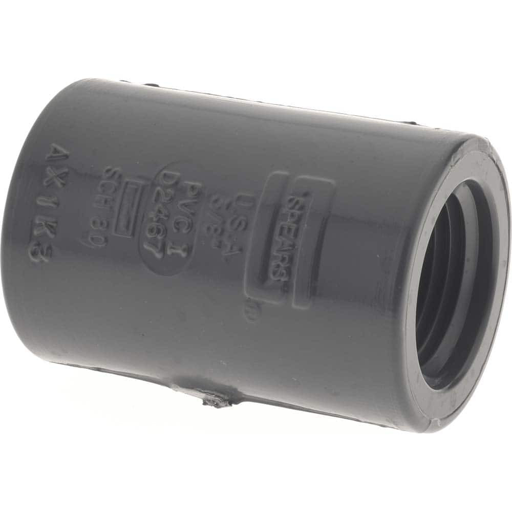 Value Collection 3/8" PVC Plastic Pipe Coupling Schedule 80, FIPT x ...