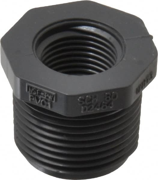 Value Collection 3/4 x 3/8" PVC Plastic Pipe Reducer Bushing Schedule ...